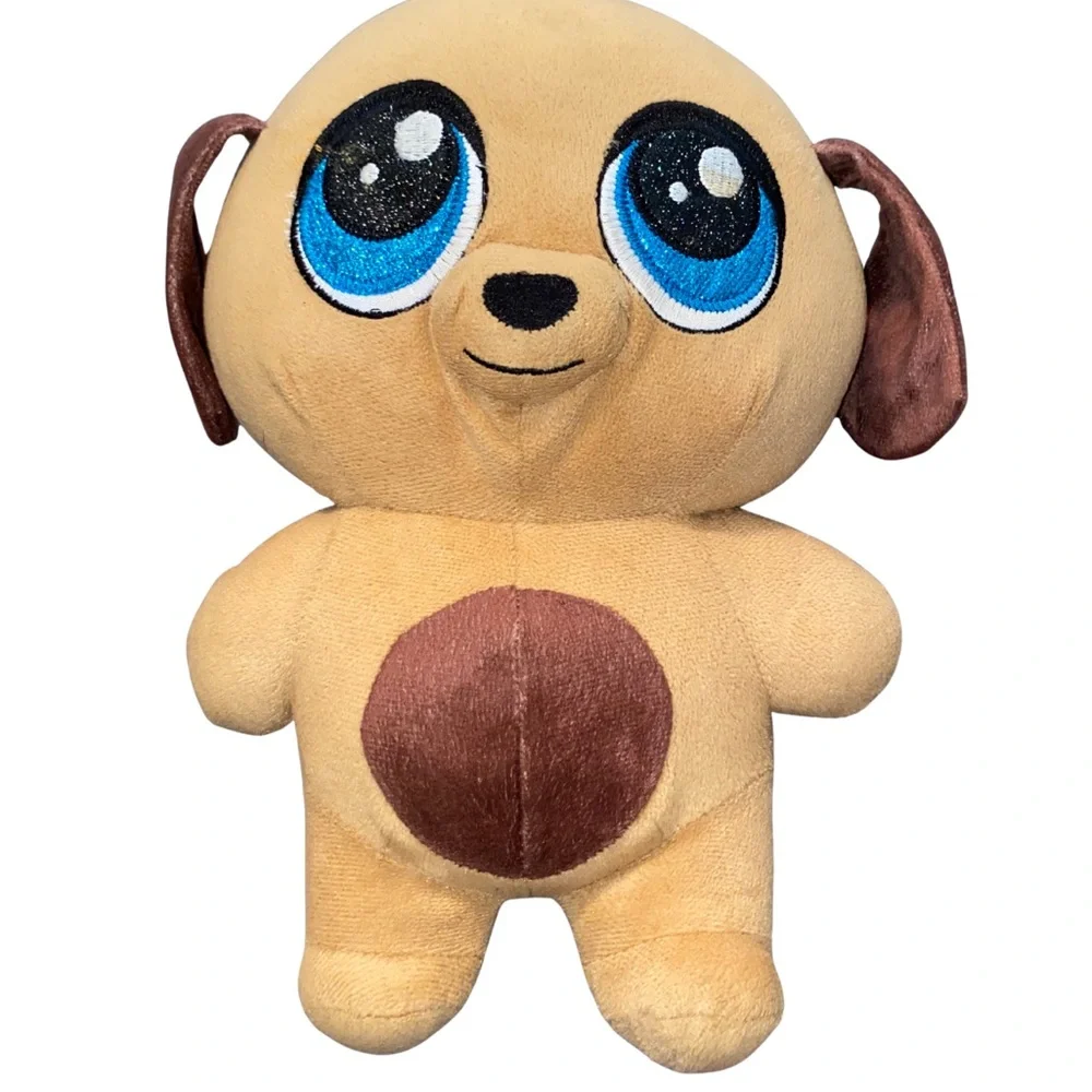 Nanco | Toys | Nanco Tan Puppy Dog Plush Toy Blue Sparkly Eyes Brown ...